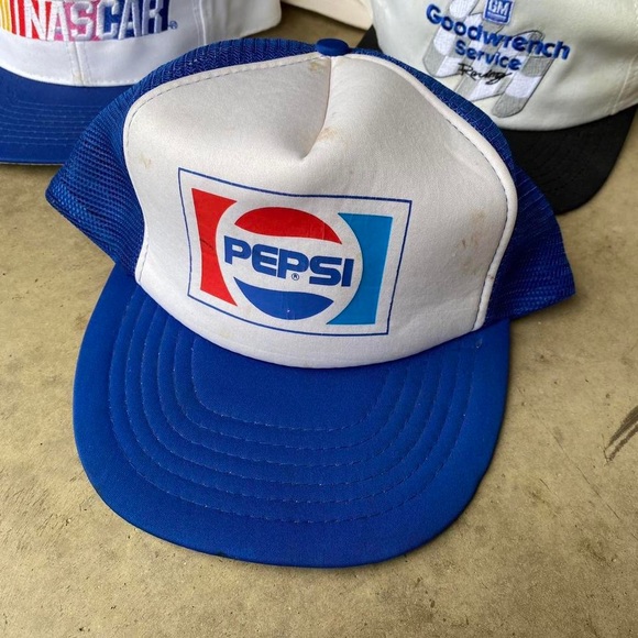Pepsi | Accessories | Vintage 8s Pepsi Snapback Trucker Hat Cap | Poshmark